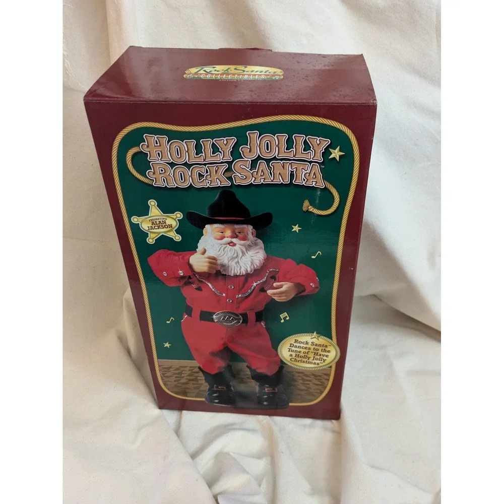 Rock Santa Collectibles | Holiday | Holly Jolly Rock Santa Alan Jackson ...